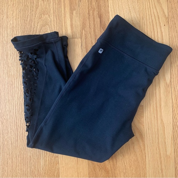 Fabletics | Pants & Jumpsuits | Fabletics Black Leggings With Cut Out ...